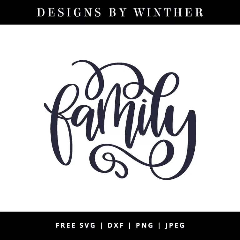 Free Family SVG DXF PNG & JPEG – Designs By Winther