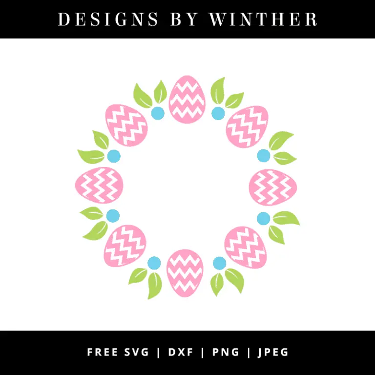 Free Easter Monogram SVG DXF PNG & JPEG – Designs By Winther