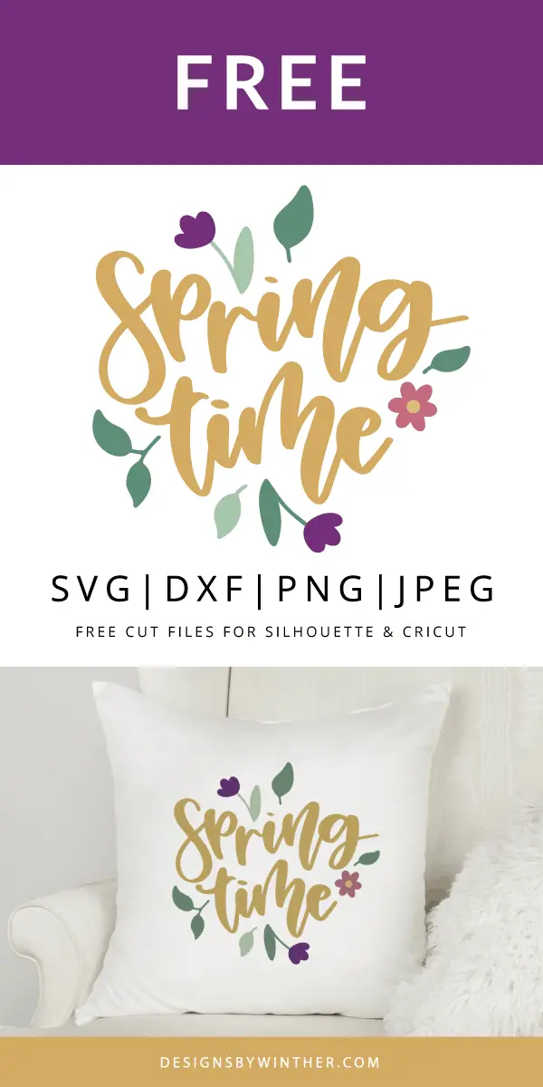 Free Spring Time SVG DXF PNG & JPEG – Designs By Winther