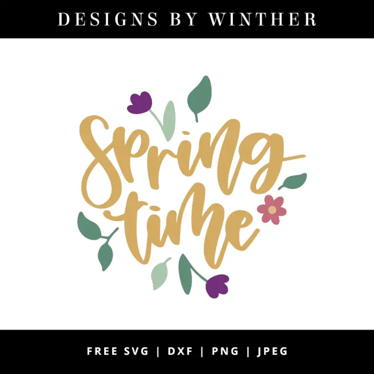 Free Spring Time SVG DXF PNG & JPEG – Designs By Winther