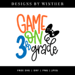 Free Game on 3rd Grade SVG DXF PNG & JPEG – Designs By Winther