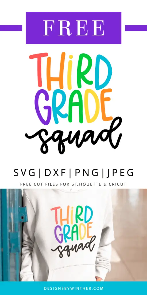 Free Third Grade Squad SVG – Designs By Winther