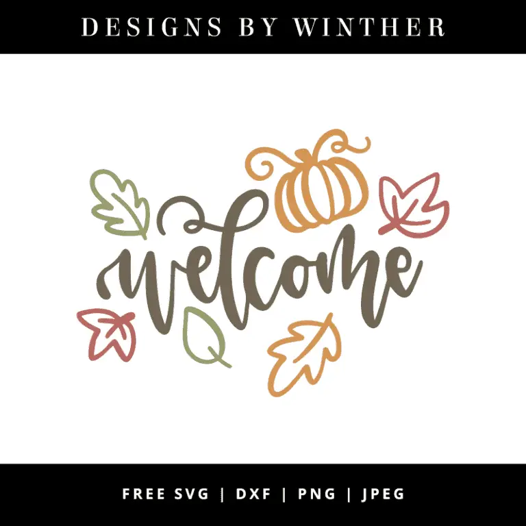 Free Welcome SVG DXF PNG & JPEG – Designs By Winther