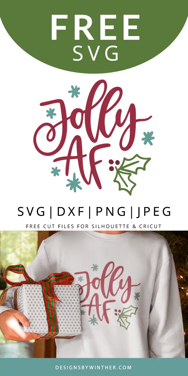 Free Jolly AF svg dxf png & jpeg – Designs By Winther